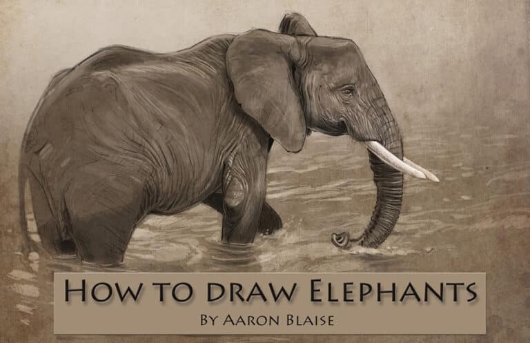 How To Draw Elephants - Tutorial & Lesson