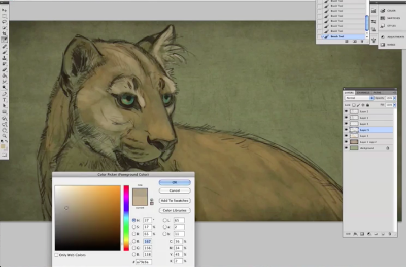 Photoshop Wildlife Painting Series - 2 - The Art of Aaron Blaise