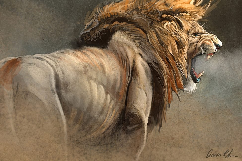 "When The King Speaks" Poster - The Art of Aaron Blaise