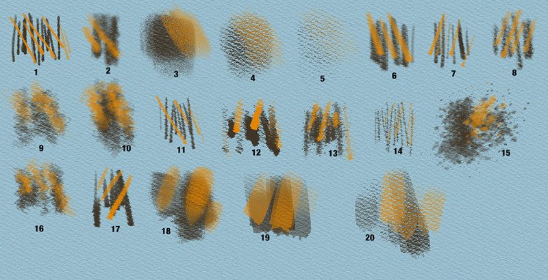 Cold Press Watercolor Texture Brushes