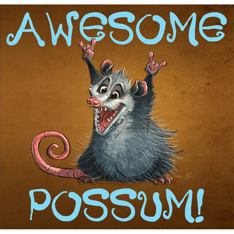 "Awesome Possum" Poster - The Art of Aaron Blaise