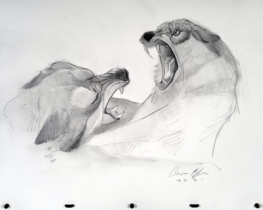 Wolf Fight 2021 - The Art of Aaron Blaise