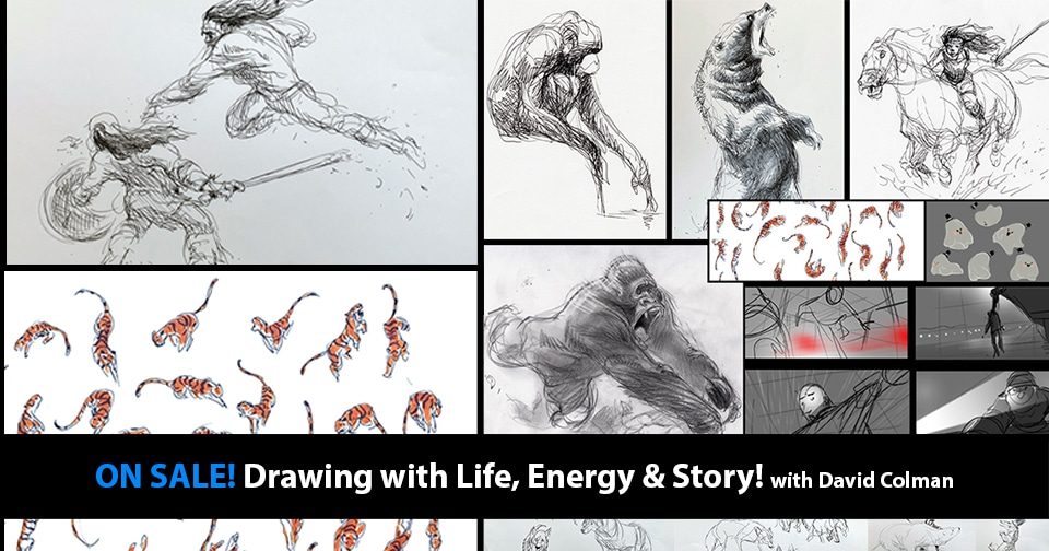 Drawing with Life, Energy and Story by David Colman - ON SALE