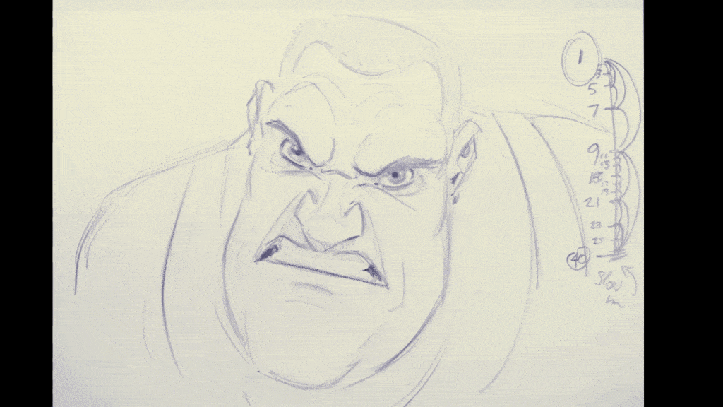 Angry Guy Animation Demo (Set of 11 Drawings) - The Art of Aaron Blaise