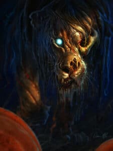 "Zombie Lion" Print - The Art of Aaron Blaise
