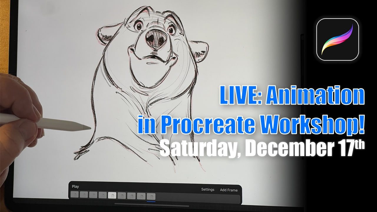 Animation in Procreate Workshop - December 17th, 2022 - The Art of ...