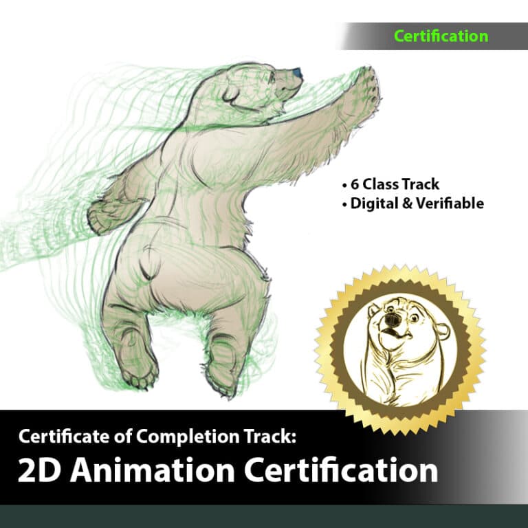 Certificate of 2D Animation - The Art of Aaron Blaise
