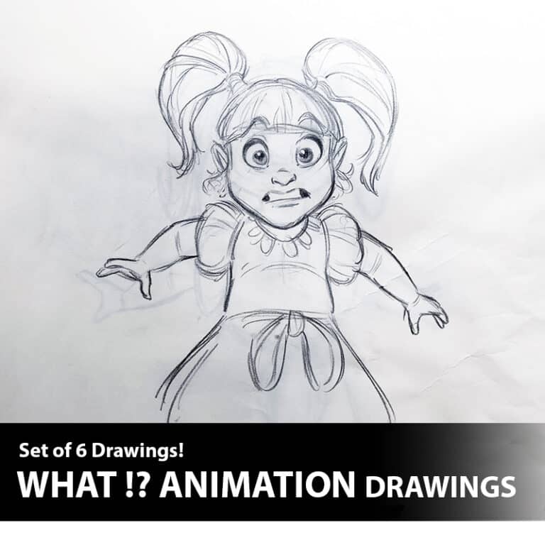 "Girl Says WHAT!!??" Animation (Set of 6 Drawings) - The Art of Aaron ...