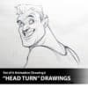 "Guy Turns Head" Animation (Set of 6 Drawings) - The Art of Aaron Blaise