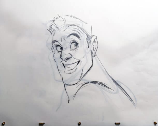 "Guy Turns Head" Animation (Set of 6 Drawings) - The Art of Aaron Blaise