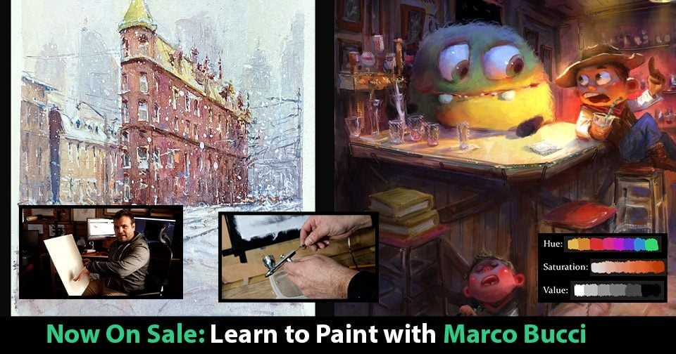 New Drawing & Painting Course by Marco Bucci - ON SALE