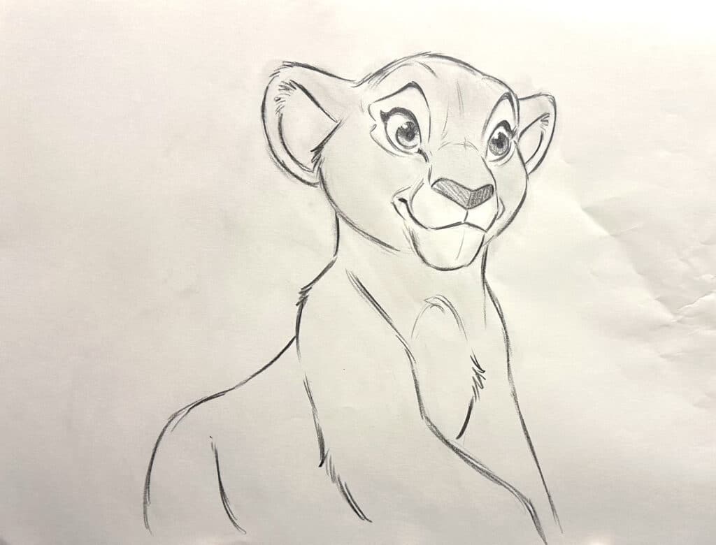 "Nala Drawing 2" Original Drawing by Aaron Blaise (Copy) - The Art of ...