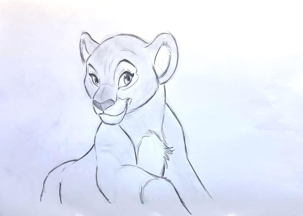 "Nala Drawing 5" Original Drawing by Aaron Blaise - The Art of Aaron Blaise