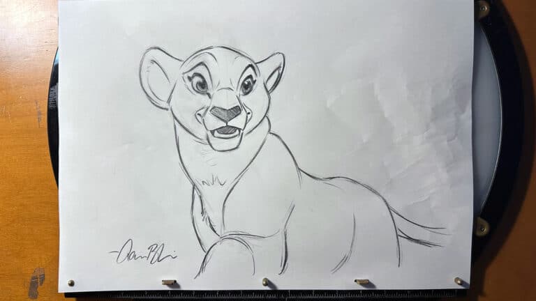 "Nala LIVE #2" Original Drawing by Aaron Blaise - The Art of Aaron Blaise