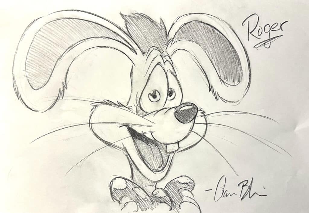 "Roger Rabbit" Original Drawing by Aaron Blaise - The Art of Aaron Blaise