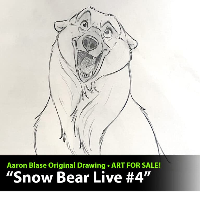 "Snow Bear Live #4" Original Drawing by Aaron Blaise - The Art of Aaron ...
