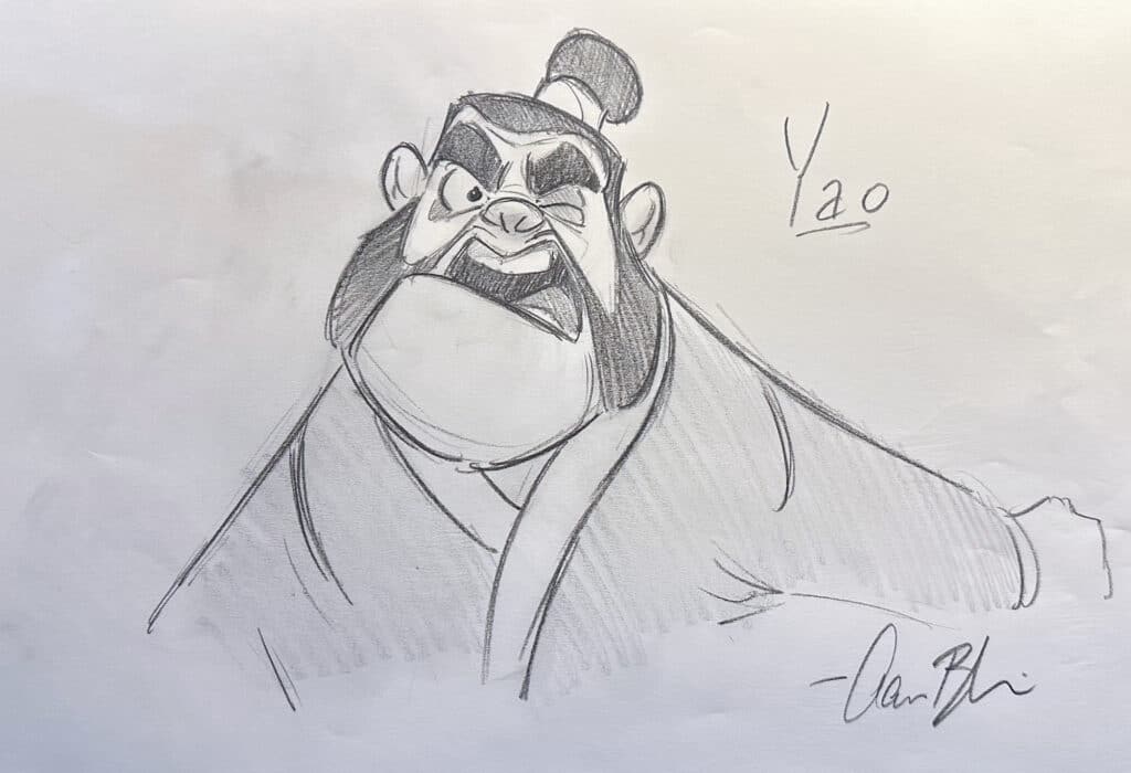 "Yao" Aaron Blaise - Original Drawing - The Art of Aaron Blaise