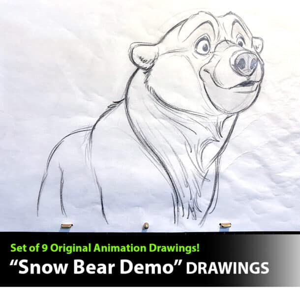 "Snow Bear" Animation Demo by Aaron Blaise - (Set of 9 Drawings) - The ...