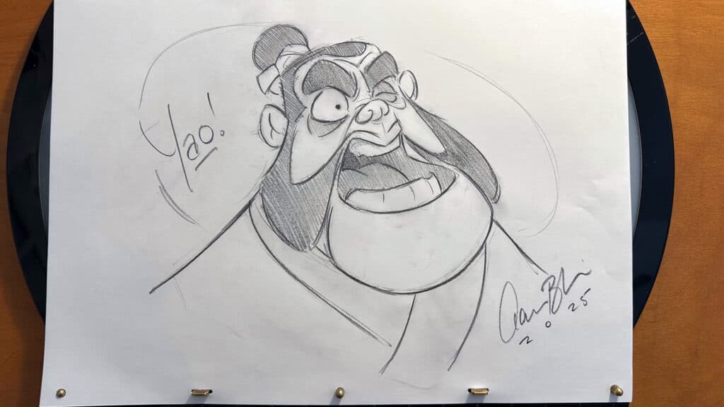 "Yao!" Original Drawing by Aaron Blaise - The Art of Aaron Blaise