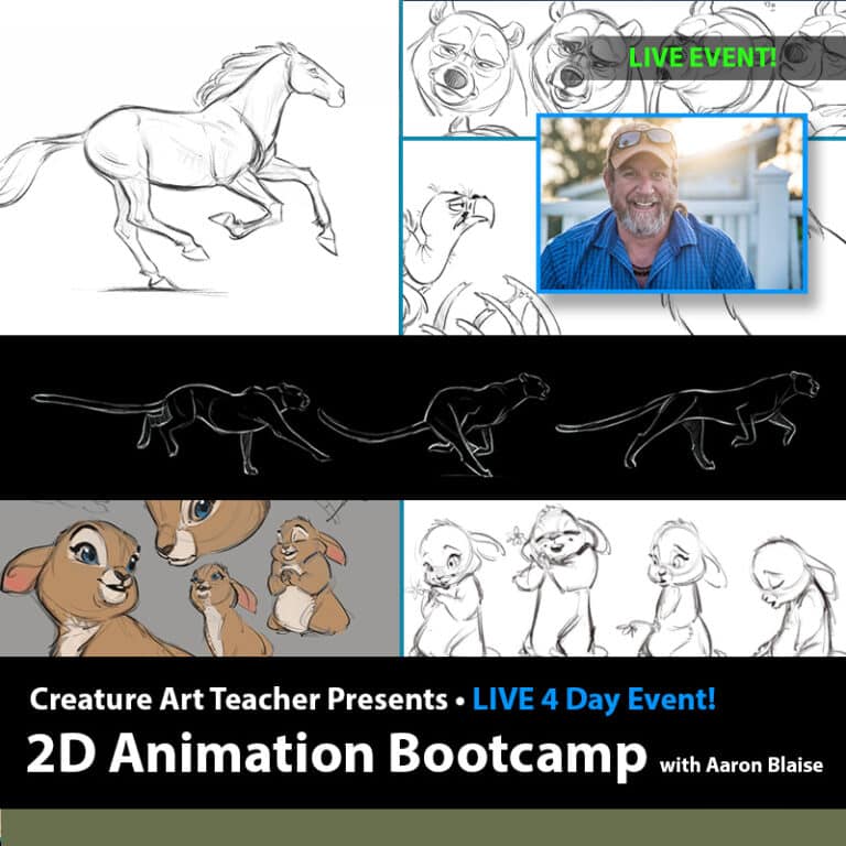 LIVE 2D Animation Bootcamp (Aug 7-11th) - The Art of Aaron Blaise