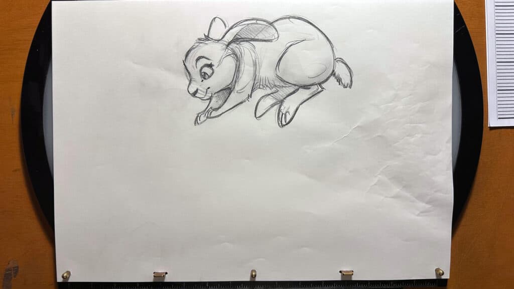 "Bunny Hop" Animation Drawings by Aaron Blaise - (Set of 12 Drawings ...