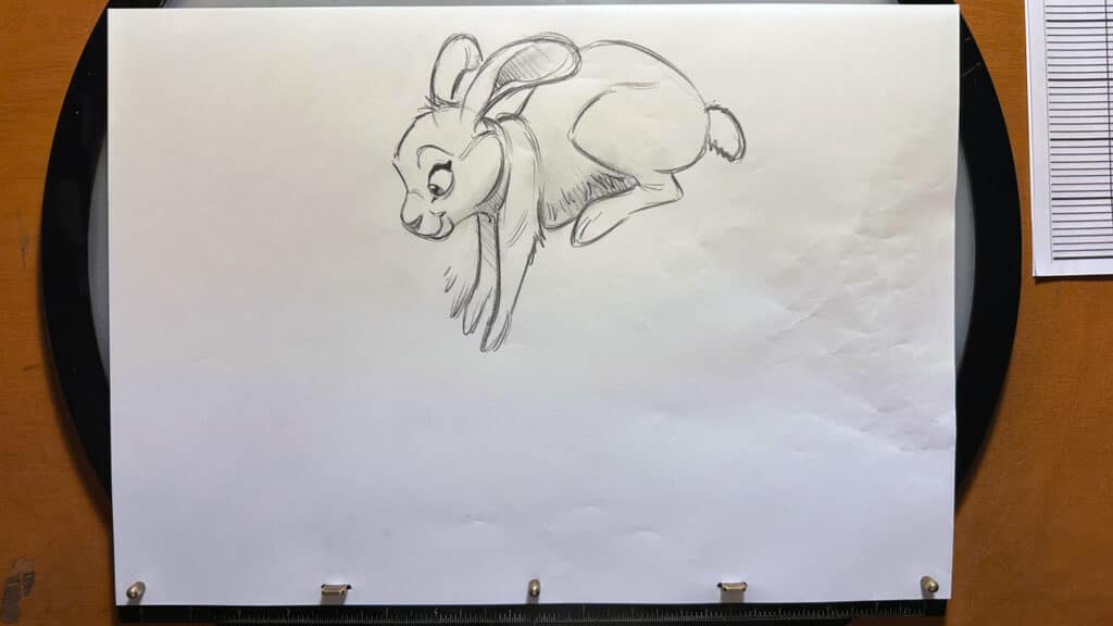 "Bunny Hop" Animation Drawings by Aaron Blaise - (Set of 12 Drawings ...