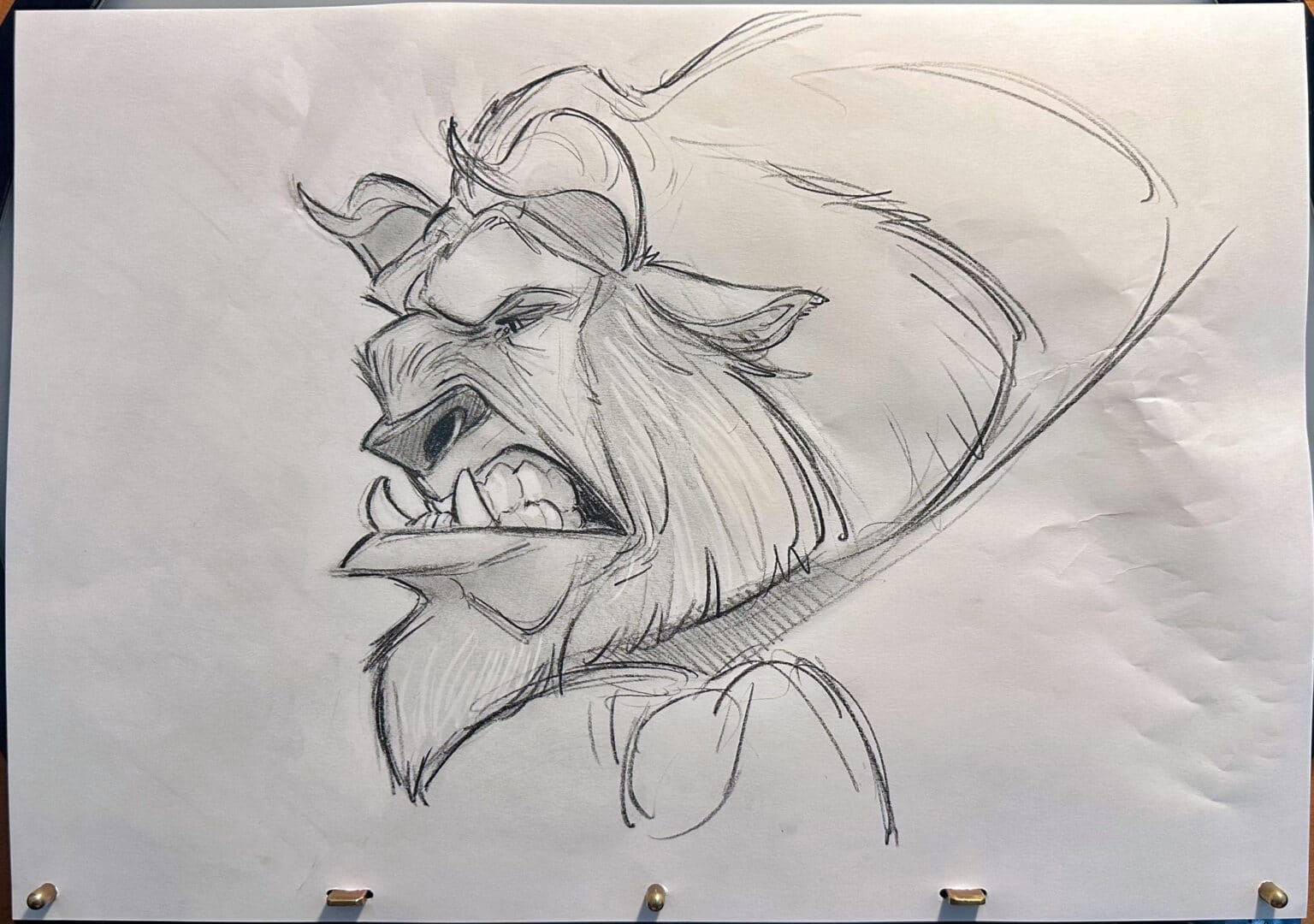 "The Beast Live 2025 #2" Original Drawing - The Art of Aaron Blaise