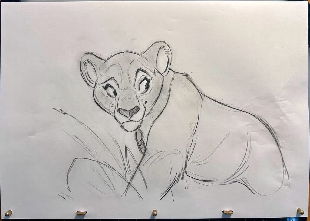 "Nala Live 2025 #1" Original Drawing - The Art of Aaron Blaise