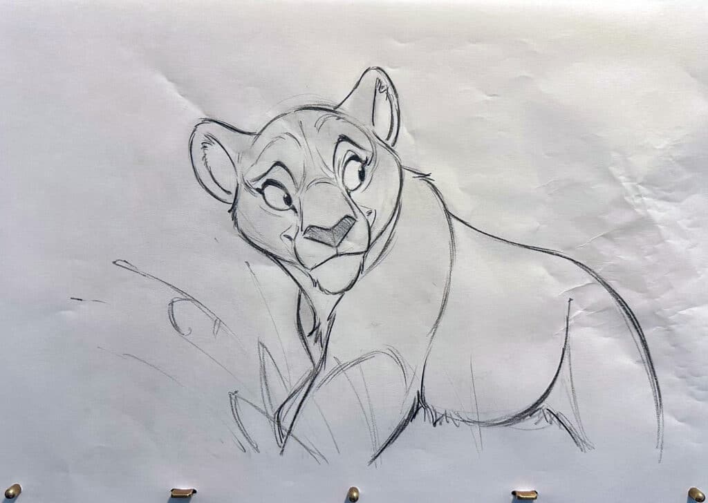 "Nala Live 2025 #2" Original Drawing - The Art of Aaron Blaise