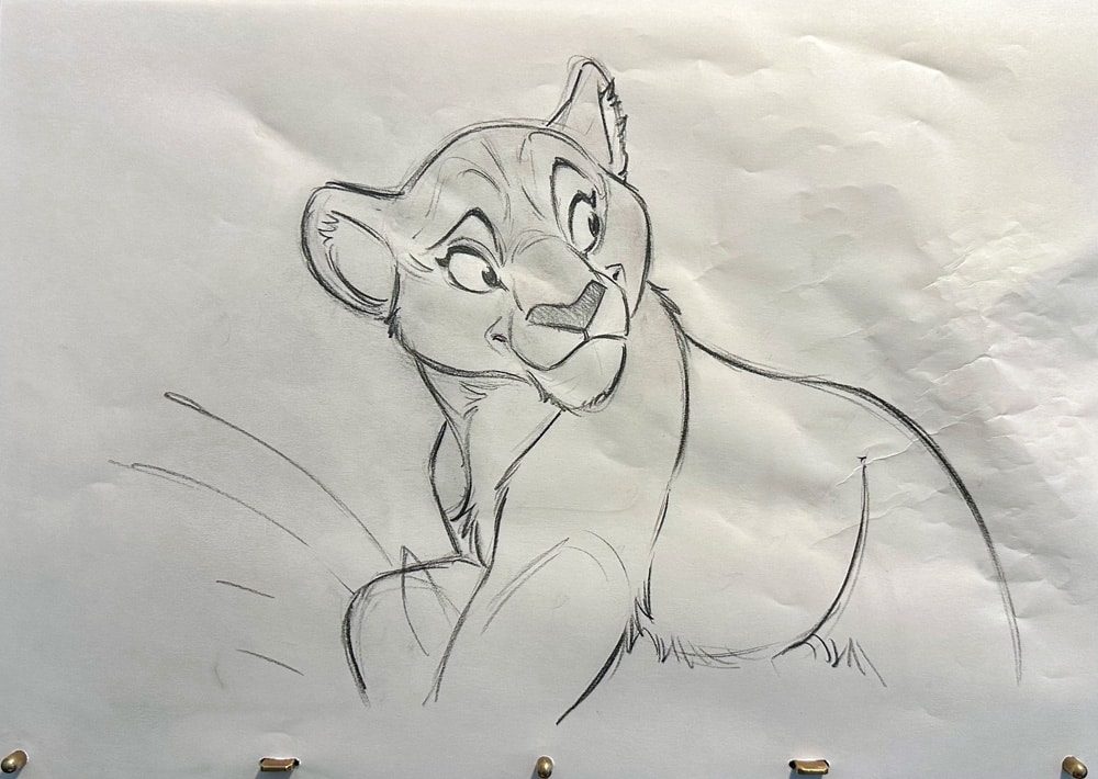 "Nala Live 2025 #3" Original Drawing - The Art of Aaron Blaise
