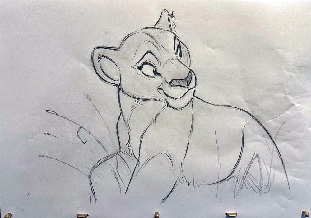 "Nala Live 2025 #4" Original Drawing - The Art of Aaron Blaise