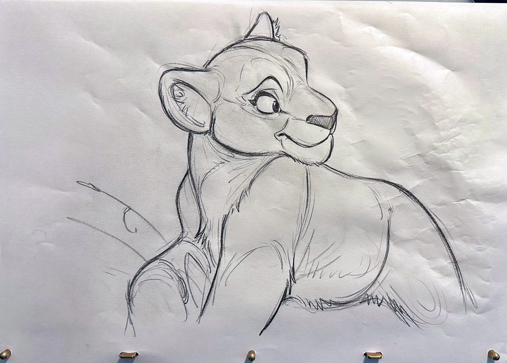 "Nala Live 2025 #5" Original Drawing - The Art of Aaron Blaise