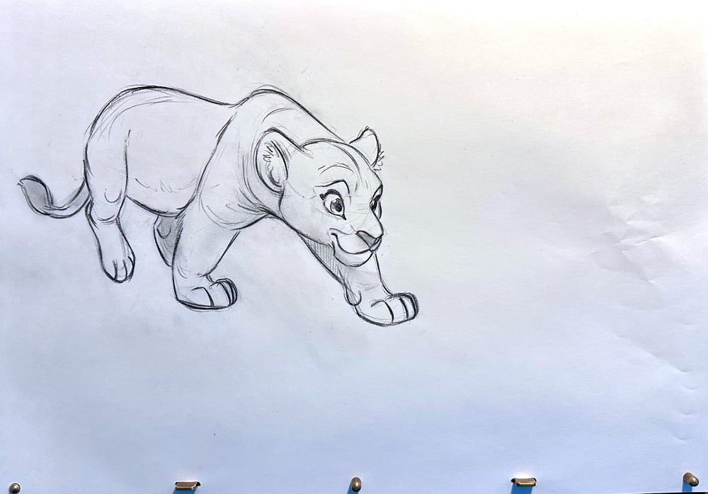 "Nala Live 2025 #1" Original Drawing - The Art of Aaron Blaise