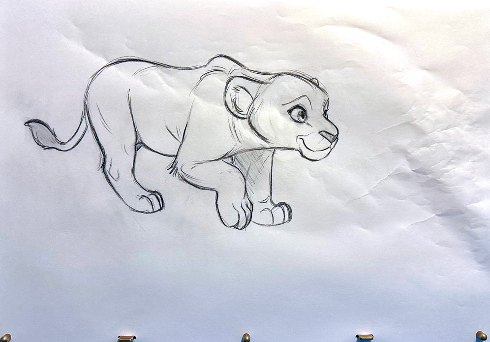 "Nala Live 2025 #3" Original Drawing - The Art of Aaron Blaise
