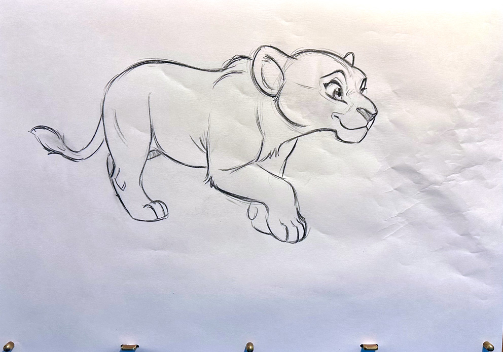 "Nala Live 2025 #4" Original Drawing - The Art of Aaron Blaise