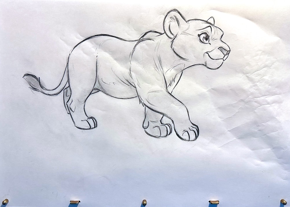"Nala Live 2025 #5" Original Drawing - The Art of Aaron Blaise