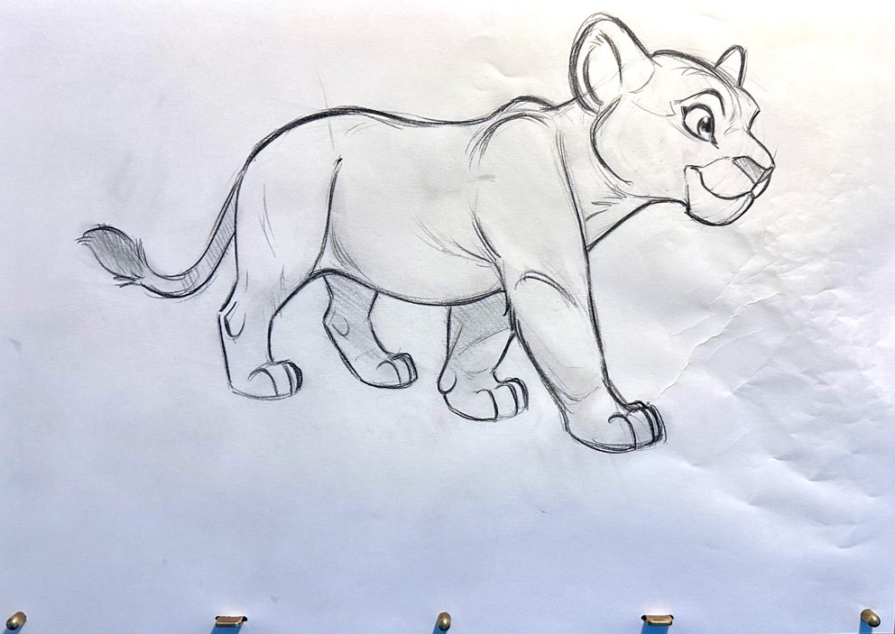 "Cute Nala 2025" Original Drawing - The Art of Aaron Blaise