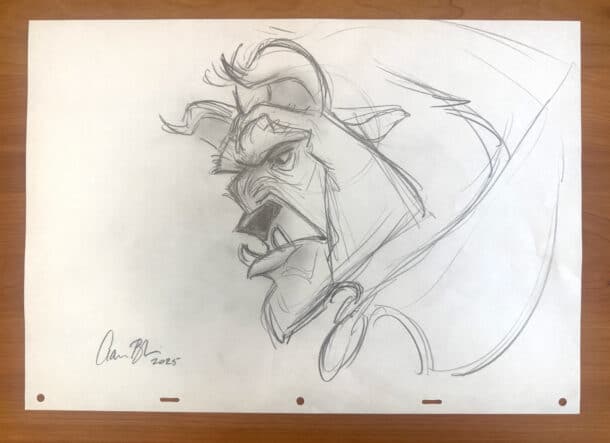 "Beast Drawing 2025 #1" Original Drawing - The Art of Aaron Blaise