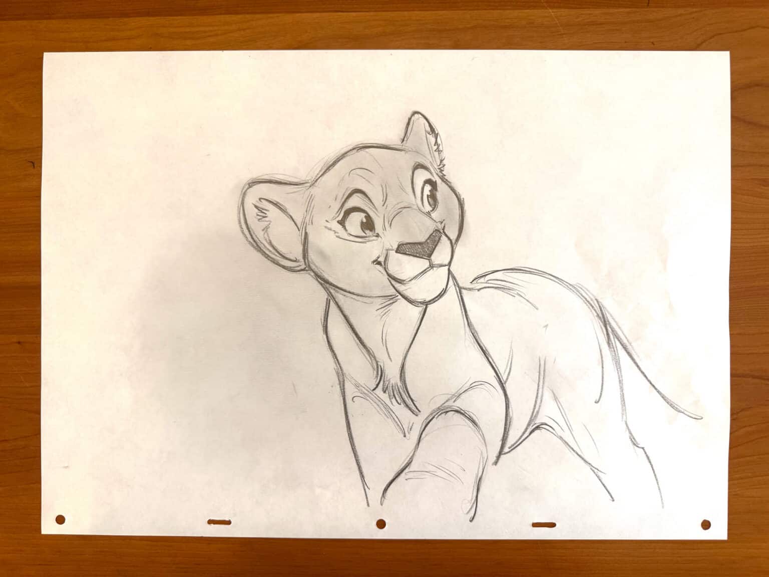 "Nala Animation Demo Drawing" Original - The Art of Aaron Blaise