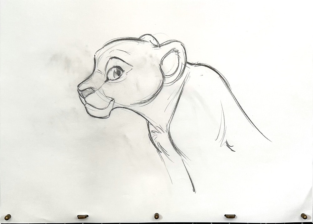 "Portrait of Nala" 2026 Original Drawing - The Art of Aaron Blaise