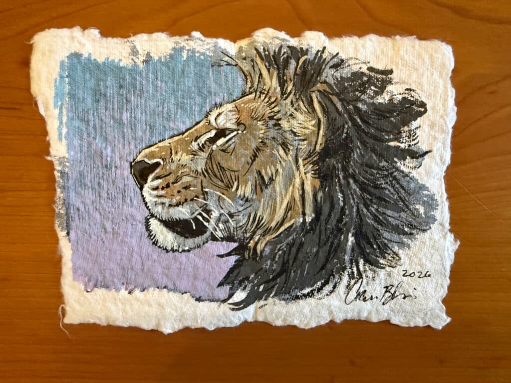 "Noble Lion" 2026 Painting - The Art of Aaron Blaise
